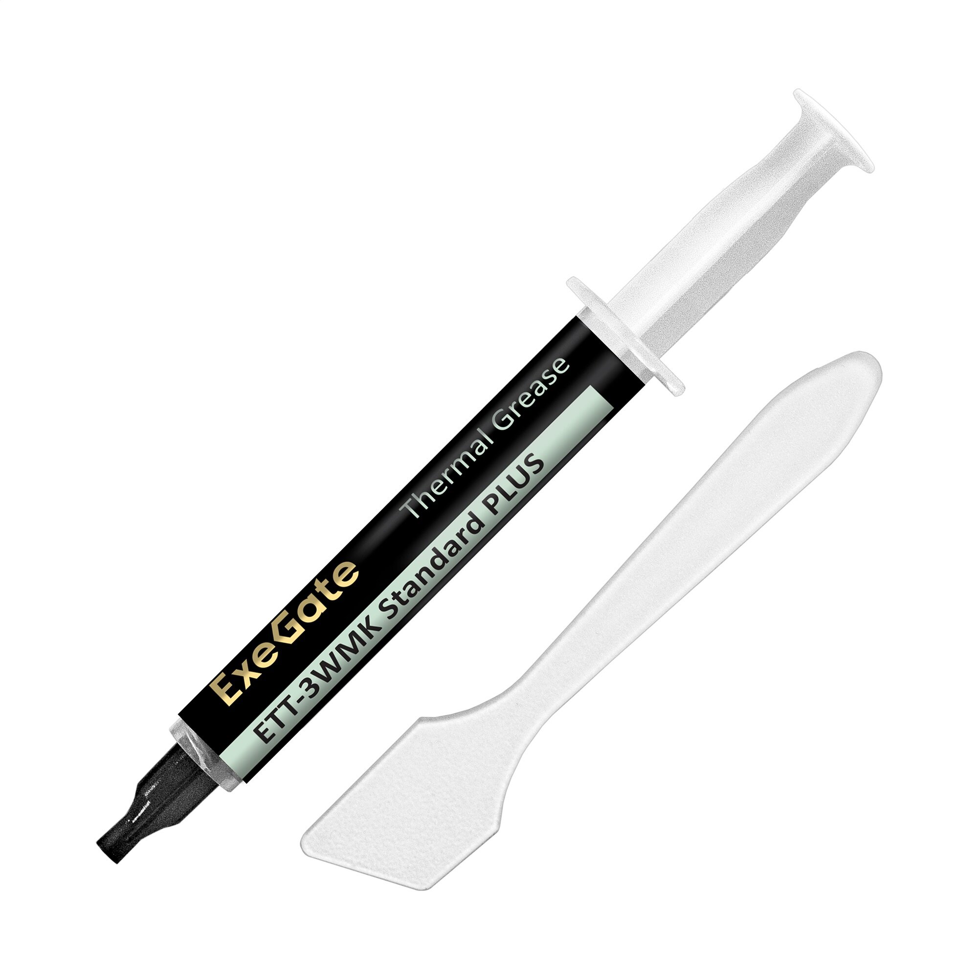 Термопаста ExeGate ETТ-3WMK Standard PLUS (3,2 Вт/(м•К), 3г, шприц с лопаткой) EX296092RUS