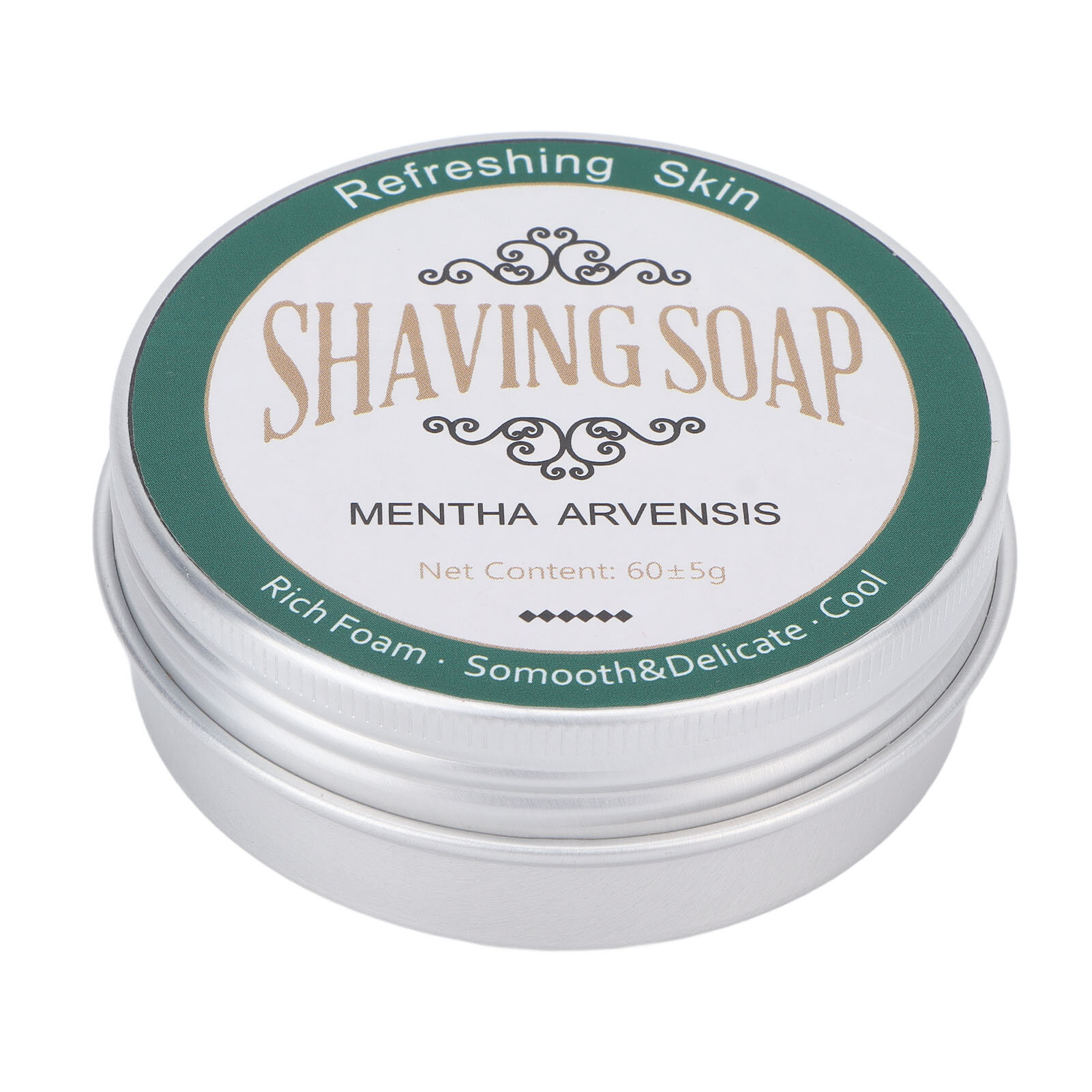 60 г мыла для бритья с ароматом мяты, смягчающее, успокаивающее, увлажняющее, мужское мыло для бритья, крем для бритья