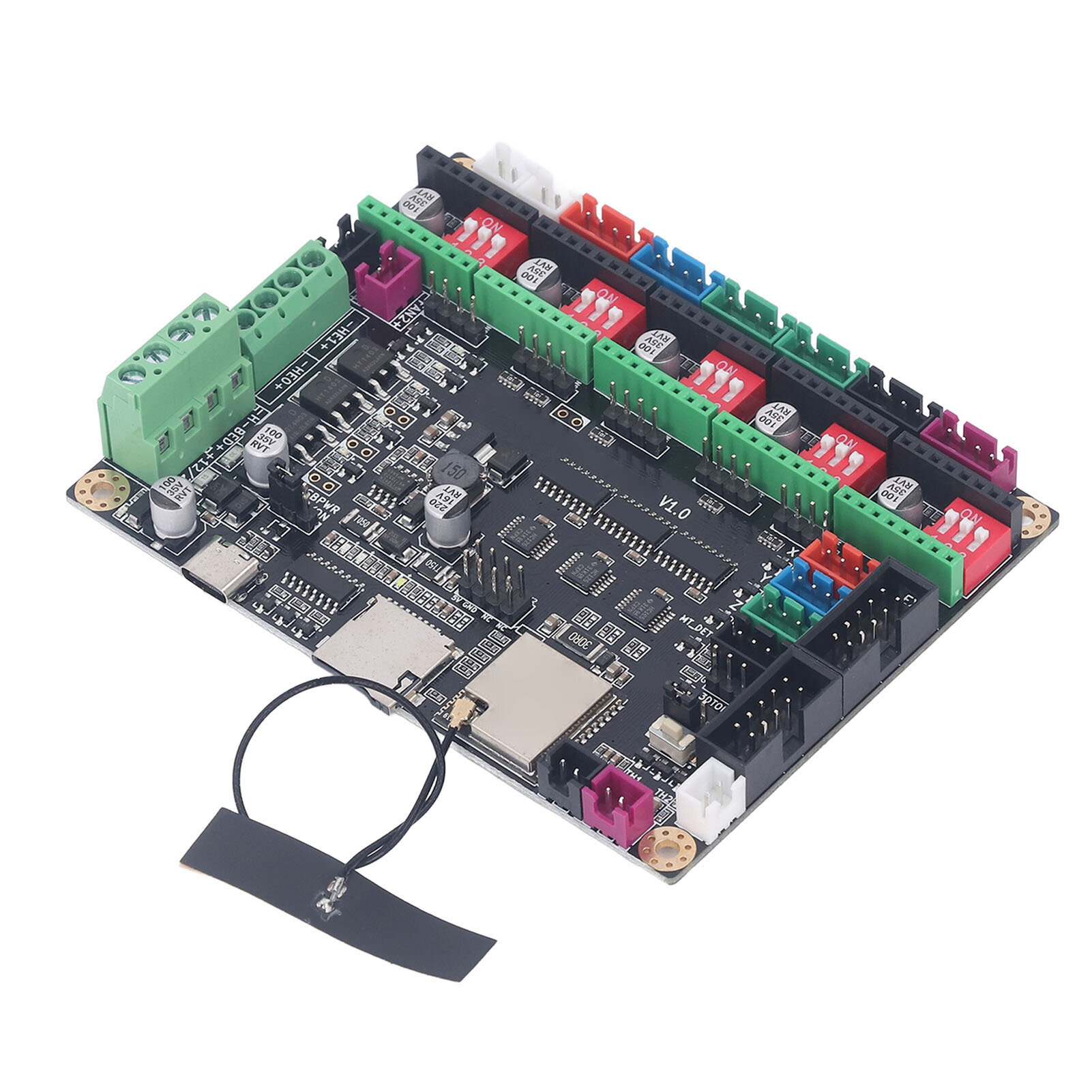 Плата управления 3D-принтера для материнской платы MKS TinyBee V1.0 5 штук с драйвером шагового двигателя TMC2209 и радиатором