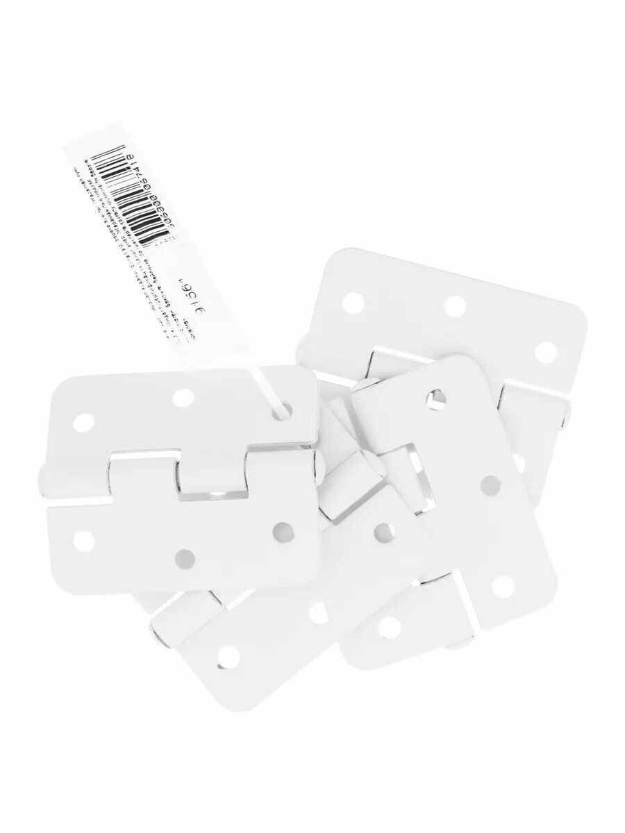 Петля накладная ПН560, белая, 4 шт, (Металлист), -, 91561