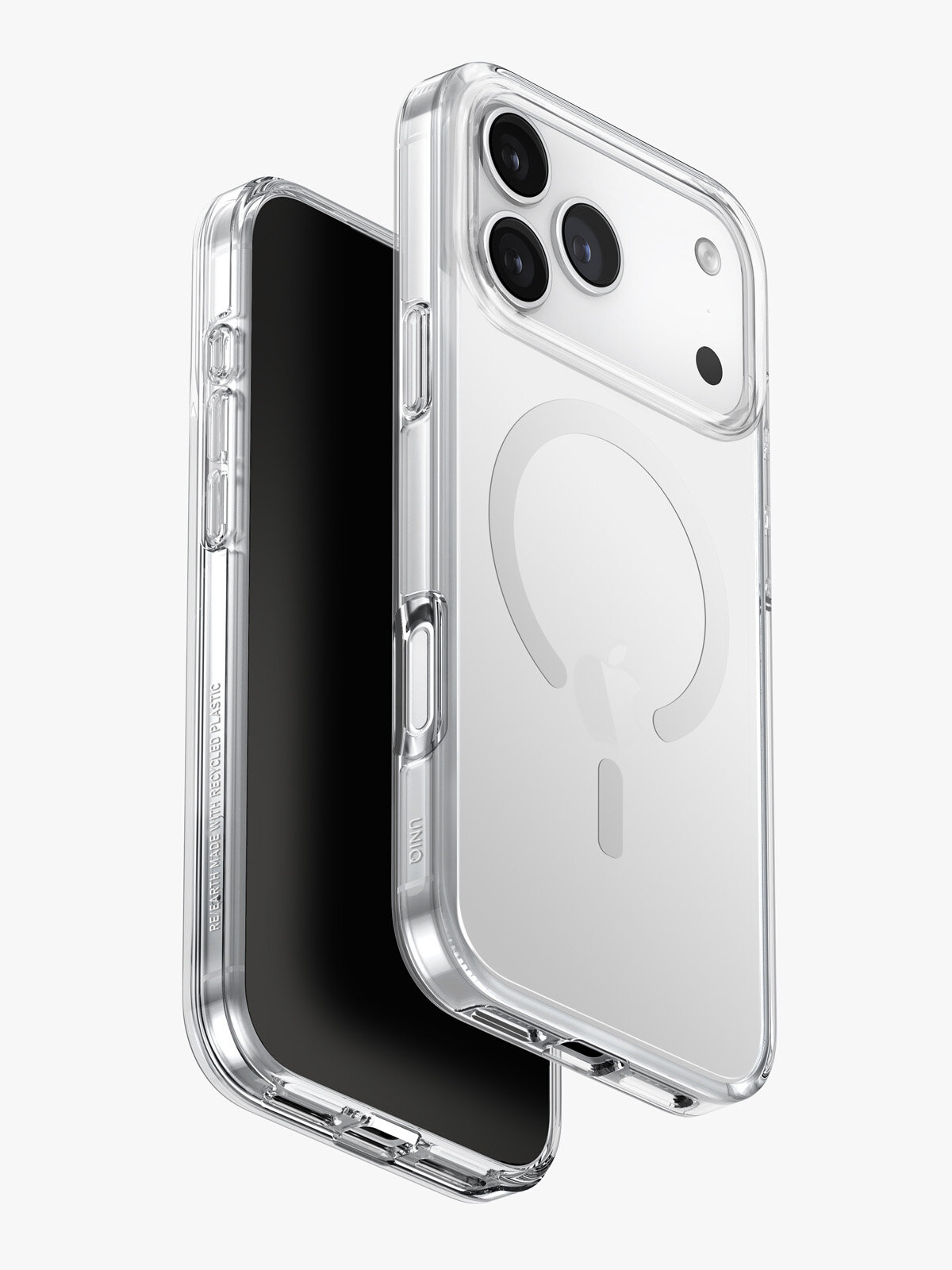 Чехол Uniq на iPhone 17 Pro Max, Clario с магнитами MagSafe, с защитой Air Max, прозрачный