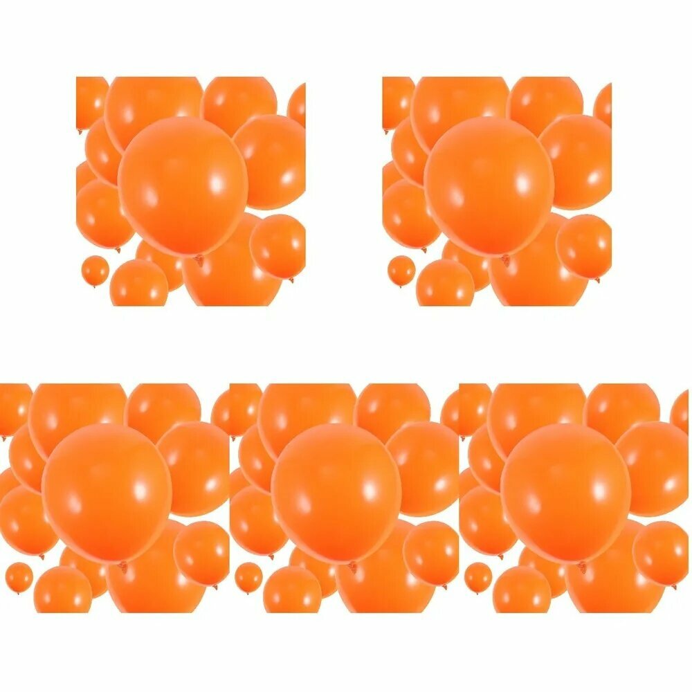 Оранжевые латексные шарики для праздника и фотосессий, 500 штук