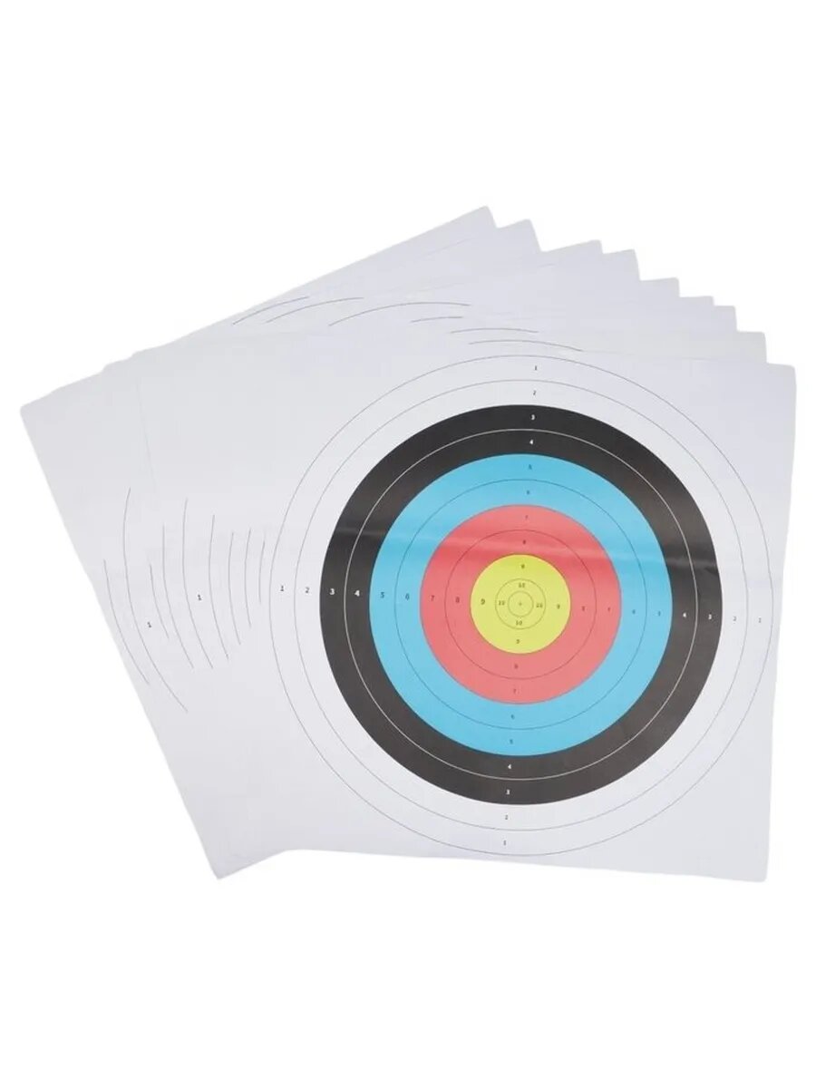 Набор мишеней для стрельбы из лука, 10 шт, 60 см, бумажные,