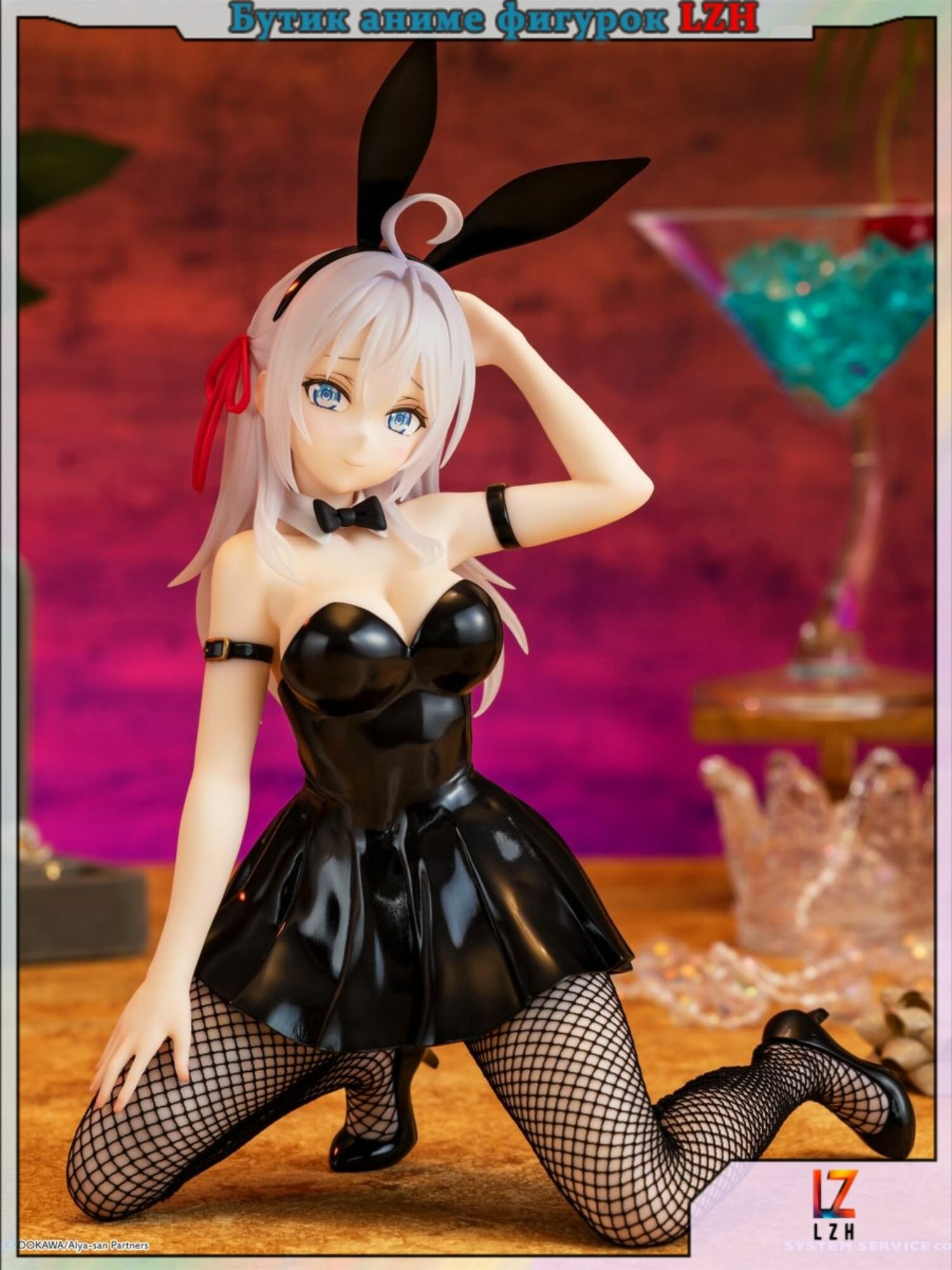 Аниме фигурка System Service One-Seventh Carat Эйли (Alisa)Bunny Girl 17CM(LZH)