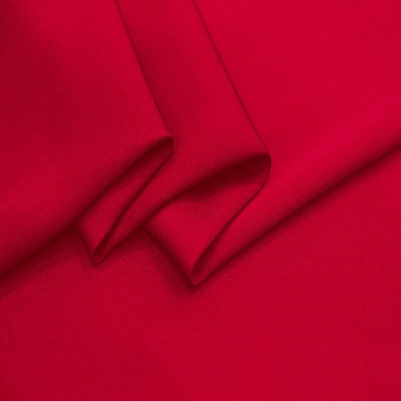 Шелковая ткань Scarlynn, двойной жоржет, 90% шелк, 10% спандекс Красный, purplish red