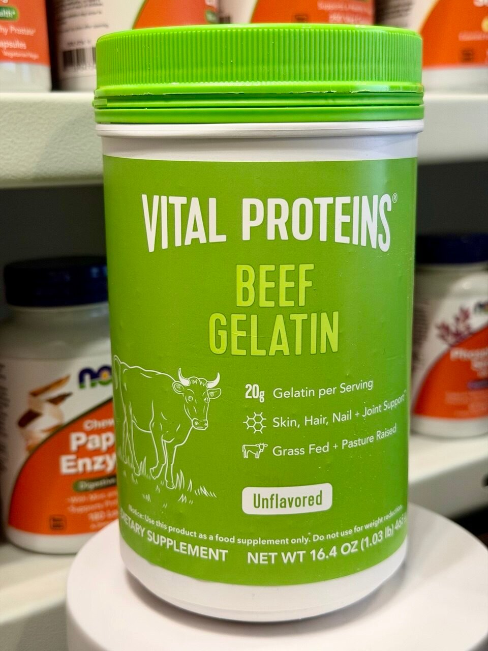 Vital Proteins Beef Gelatin - Говяжий желатин, без ароматизаторов, 465 гр