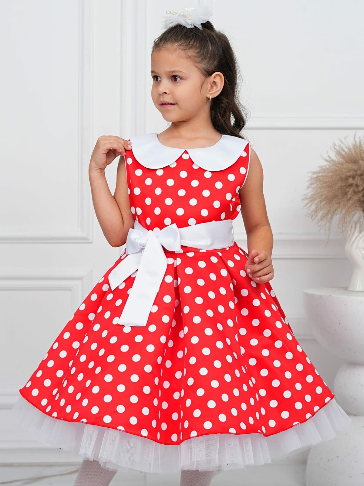 Платье Базовая коллекция. Пышное нарядное платье для девочки