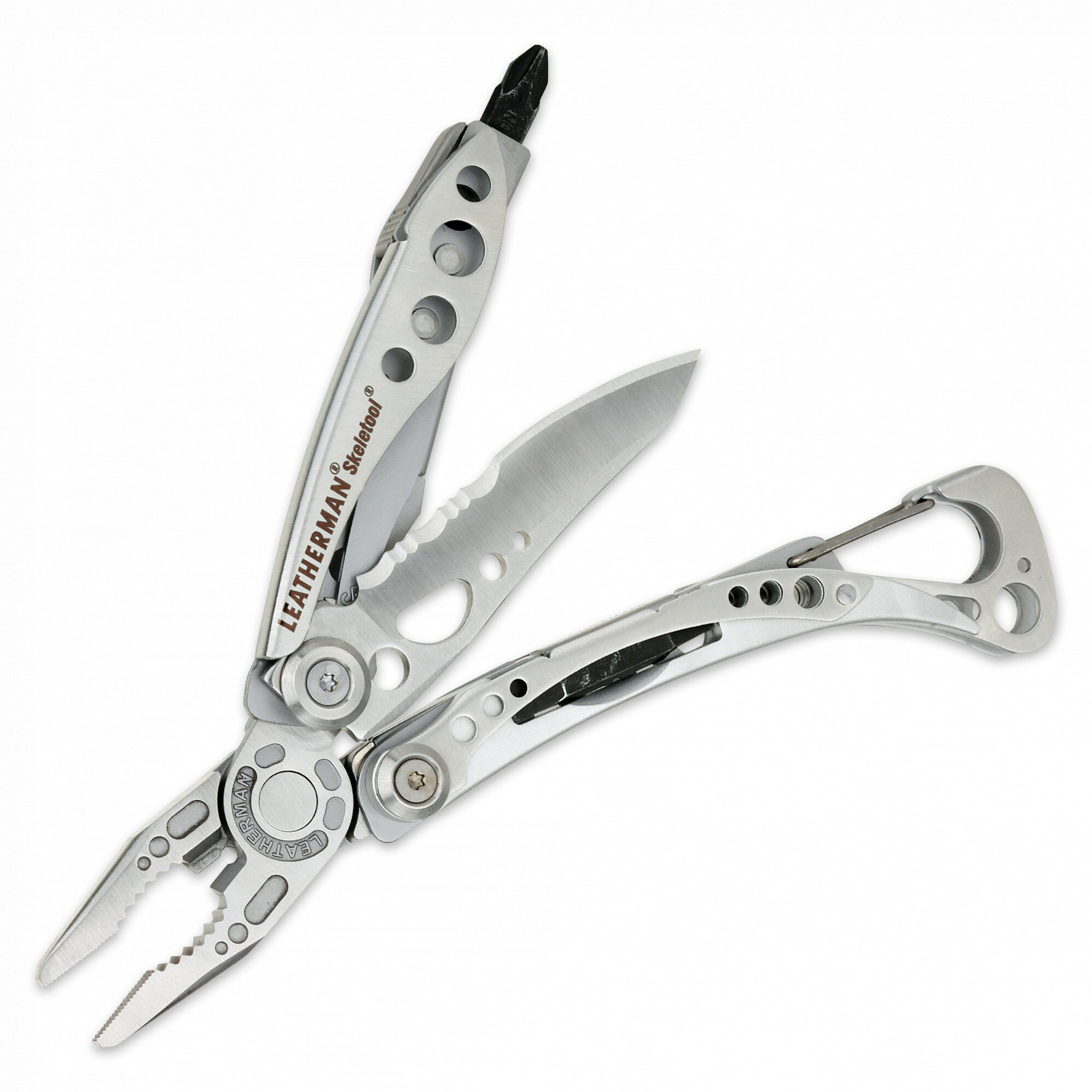 Мультитул LEATHERMAN "Skeletool", 7 функций, нержавеющая сталь, серебристый