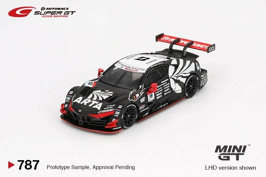 Машинка TSM MINI GT NODEL 1:64 #787 Honda NSX GT500 No. 1 Toy Children Gifts