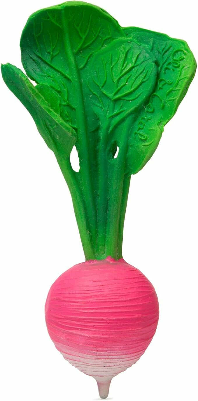Игрушка-прорезыватель для зубов Oli&Carol - Ramona The Radish/Редис, из натурального каучука - B07Z45JCW2