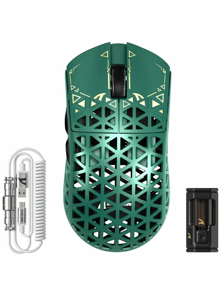 Игровая мышь беспроводная R5 ULTRA, зеленый, золотой