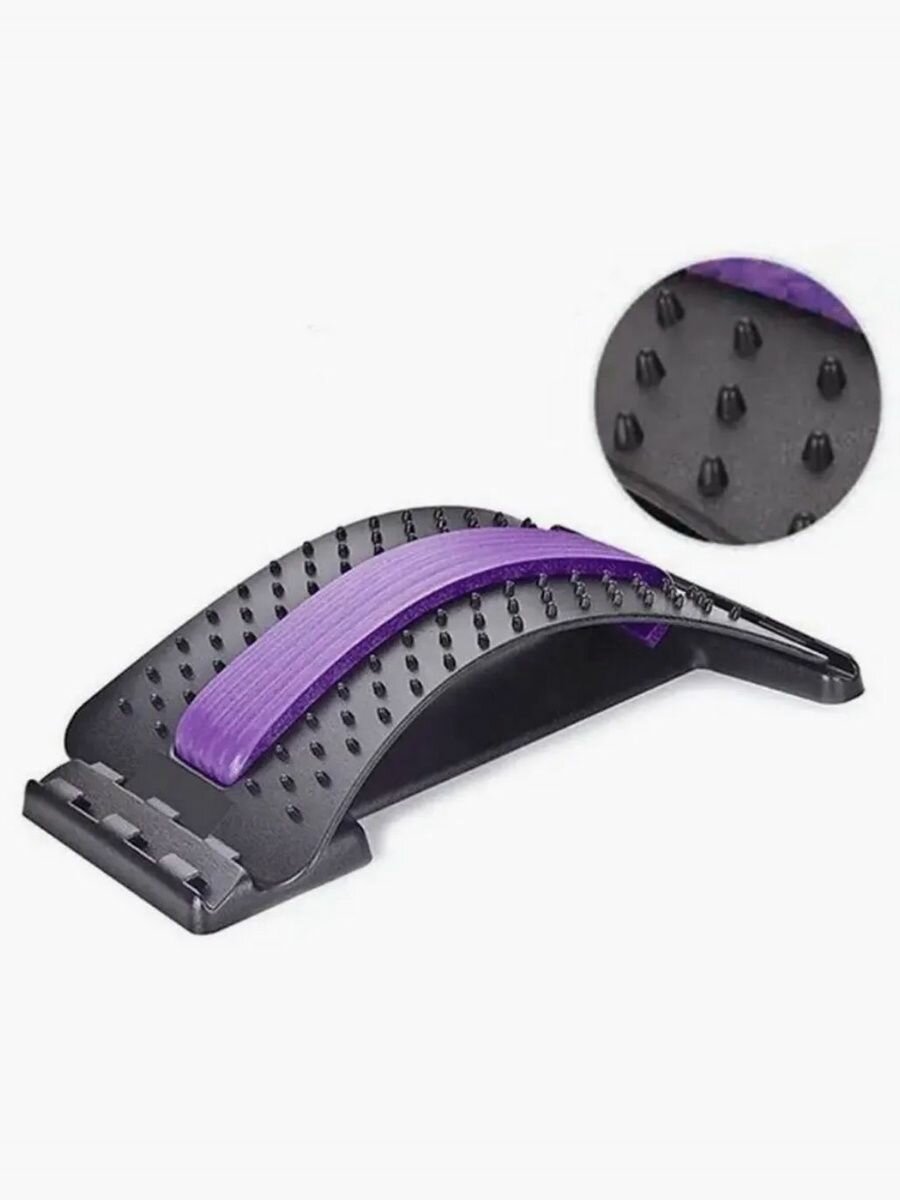 Тренажер для позвоночника, 3 уровня регулировки, цвет черный