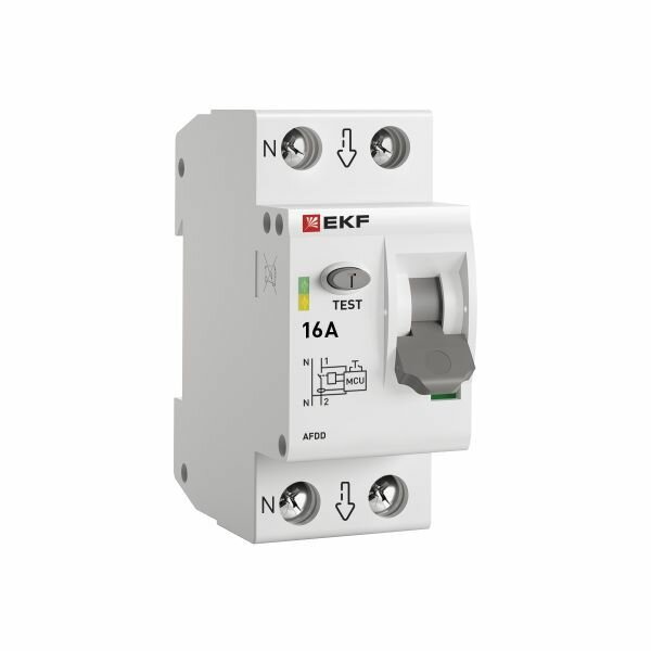 Устройство защиты от дугового пробоя (уздп) 1P+N 16А PROxima, EKF AFDD-2-16-PRO (1 шт.)