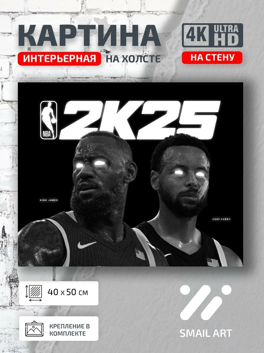 Картина на холсте интерьерная 40 на 50 на стену 2К25 Монохромный для кабинета атмосфера
