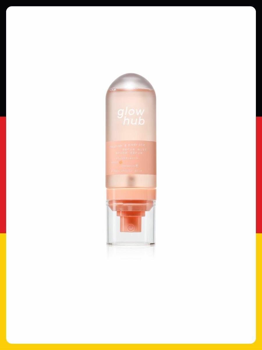 Сыворотка для ухода за кожей glow hub Nourish & Hydrate Moisturizing Serum with Nourishing Effects with Peach Extract, 90 мл