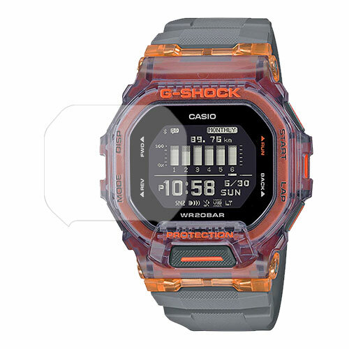 Скрин Мобайл защитный экран для часов Casio GBD-200SM-1A5 из гидрогелевая плёнка прозрачная