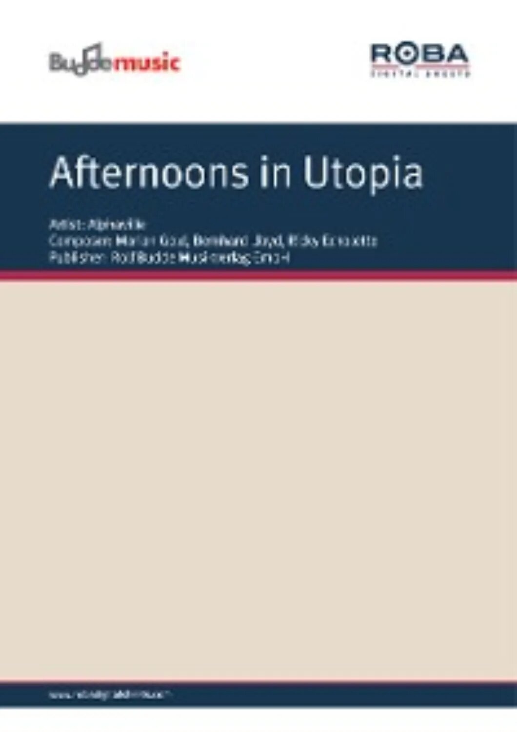 Afternoons in Utopia [Цифровая книга]