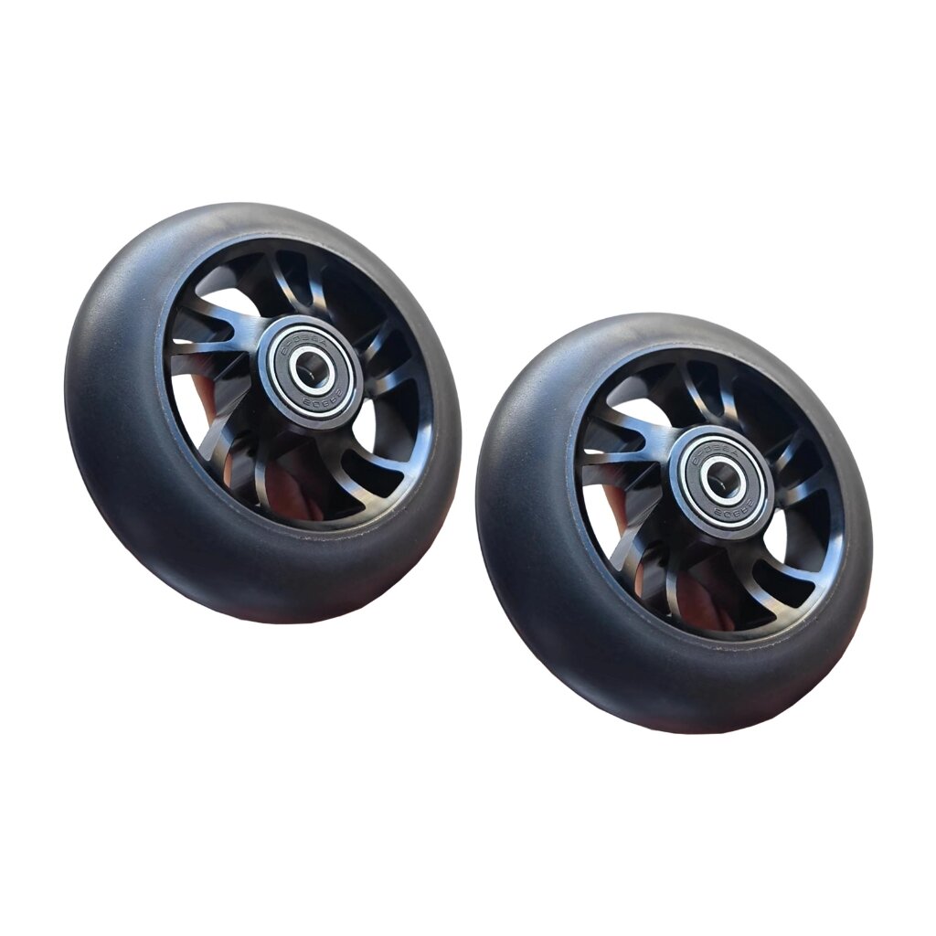 10-см алюминиевые колеса для самоката с высокоэластичными шинами PU и антиблокировочными подшипниками для скейтбордов и самокатов