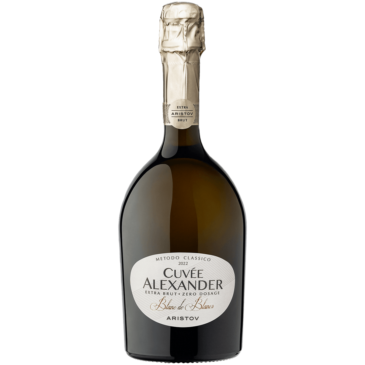 Вино игристое Aristov Cuvee Alexander Blanc de Blancs белое экстра брют 0,75 л