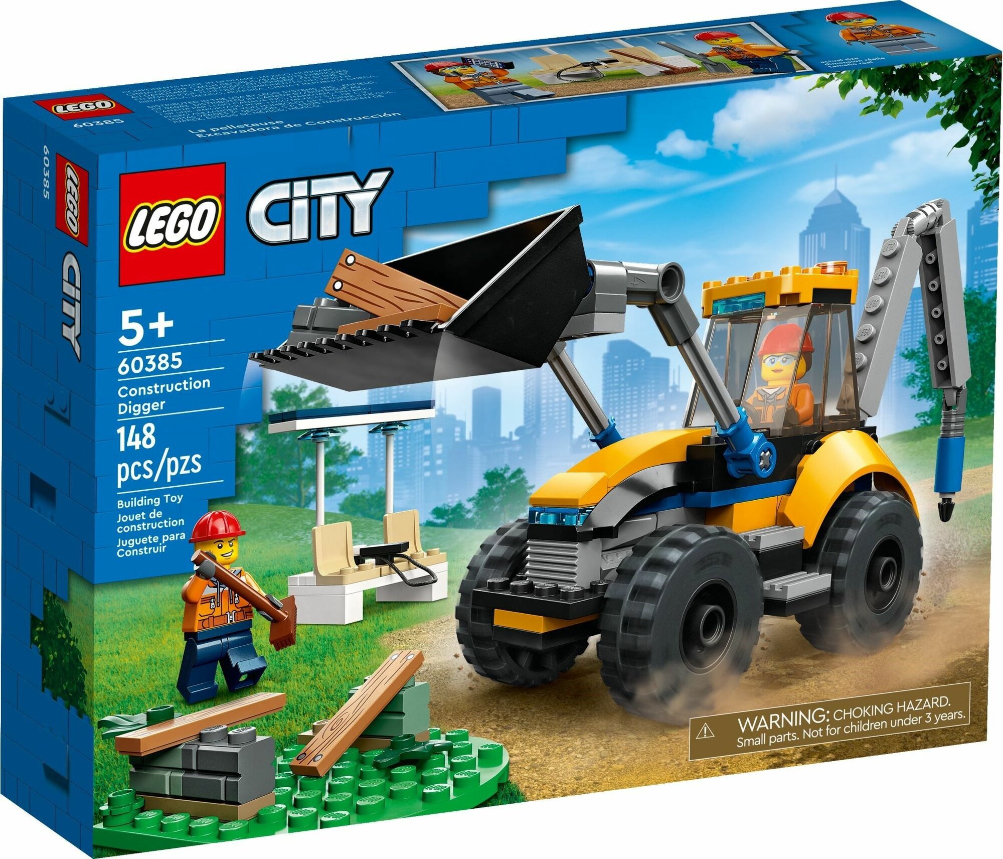 Конструктор LEGO City 60385 Строительный экскаватор