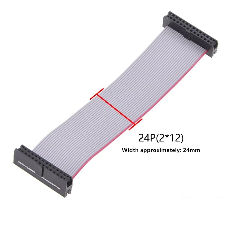 Arvin FC2.0 серый ленточный кабель JTAG 10см-1м 10cm, 2X12 24P