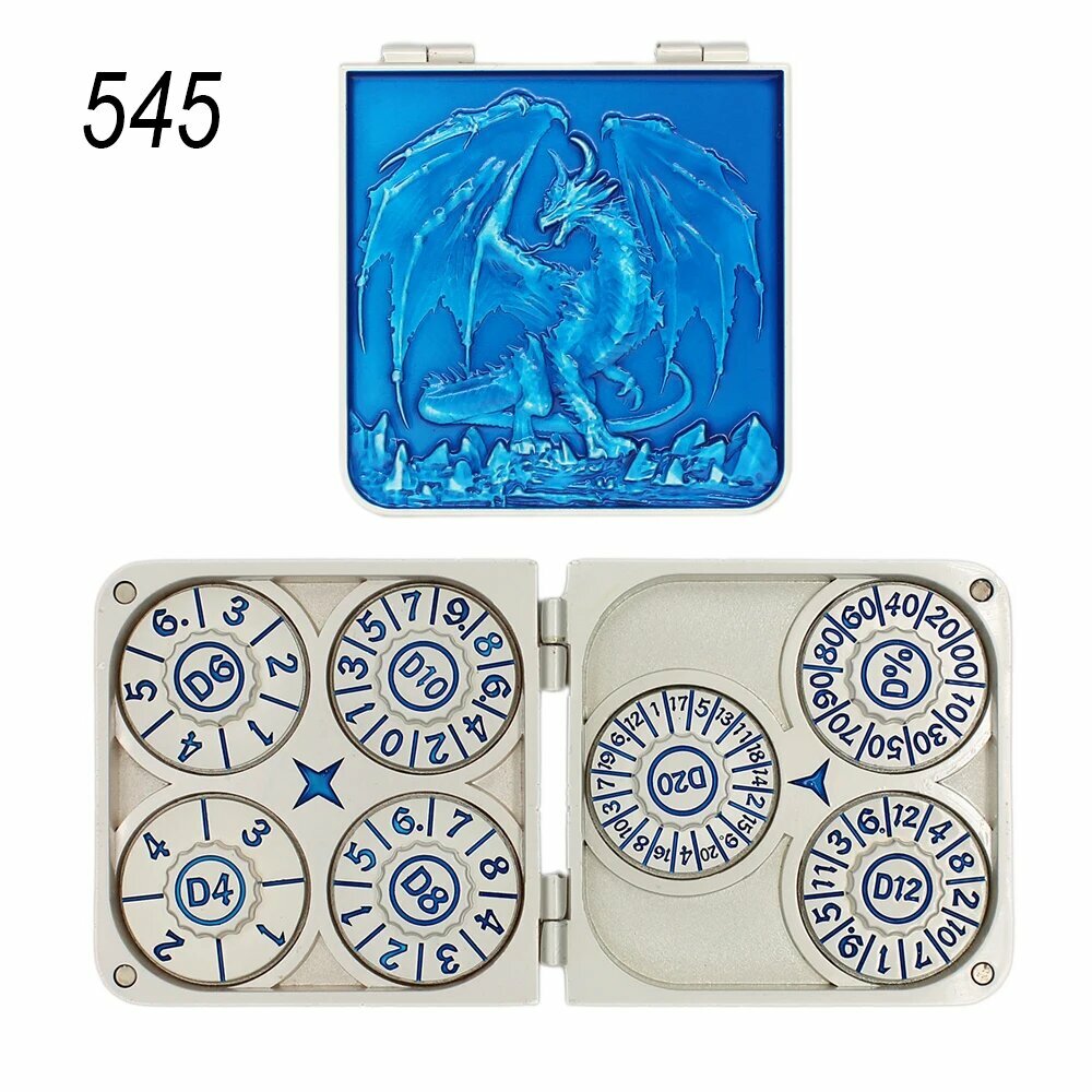 Металлический набор кубиков DND Spinner 7 в 1, Синий, 545