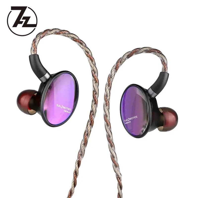 7HZ Salnotes Dioko Earphones 14.6mm Planar Diaphragm in-ear Wired Headphoens HiFi High Quality Earbuds Detachable Cable Headset