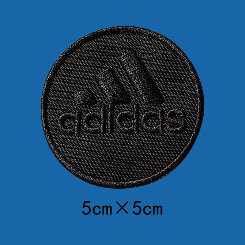Adidas Вышитая тканевая нашивка с клеевой основой для горячего тиснения, термонашивка и вариант на липучке для украшения одежды и аксессуаров