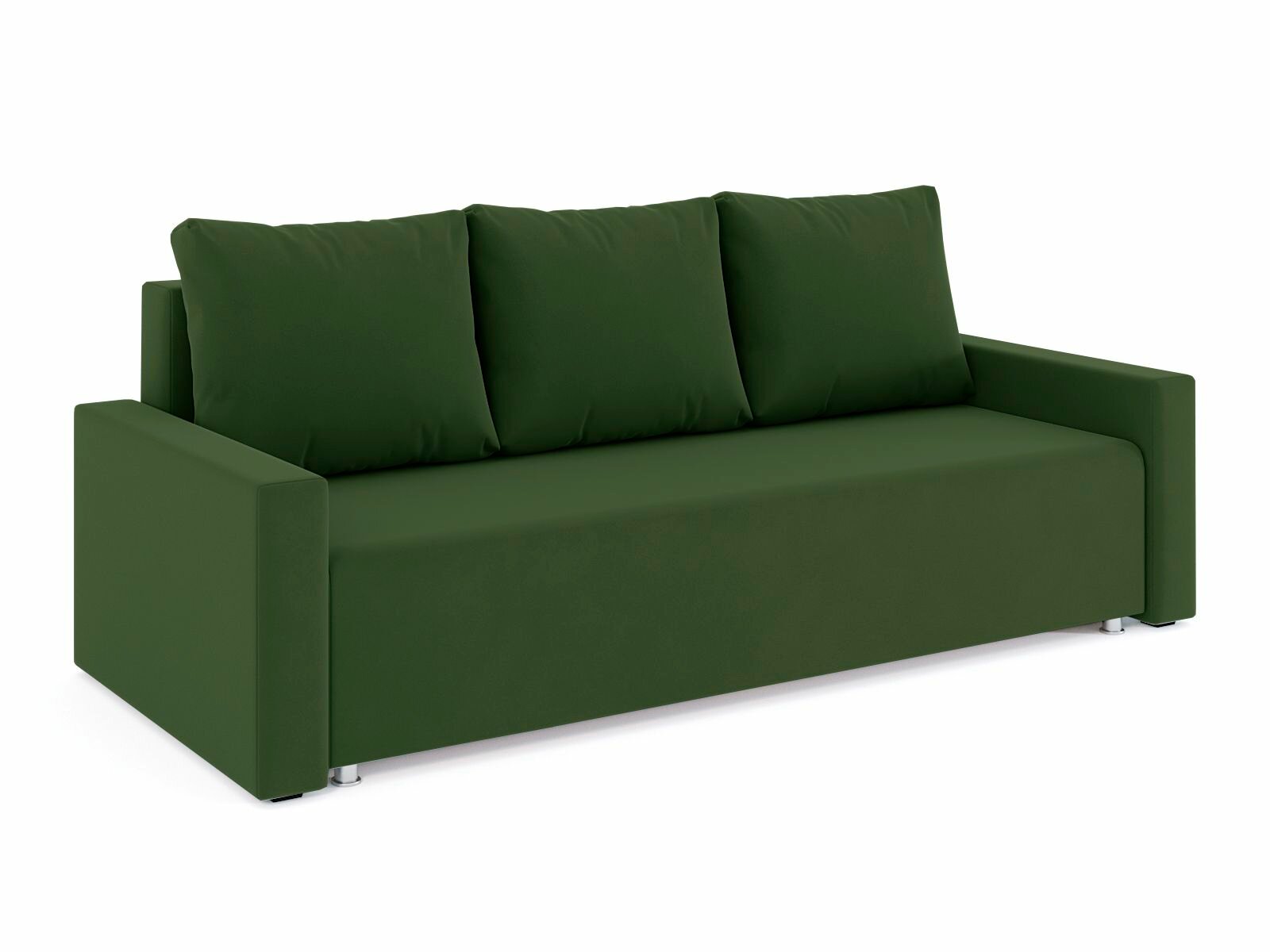 Диван - кровать Олимп, еврокнижка, 210*84*84, велюр Мазерати Грин 27