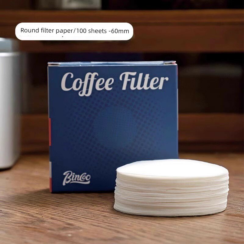 Круглая фильтровальная бумага для кофемашины и холодного заваривания, 100 листов, незаменимая для фильтрации