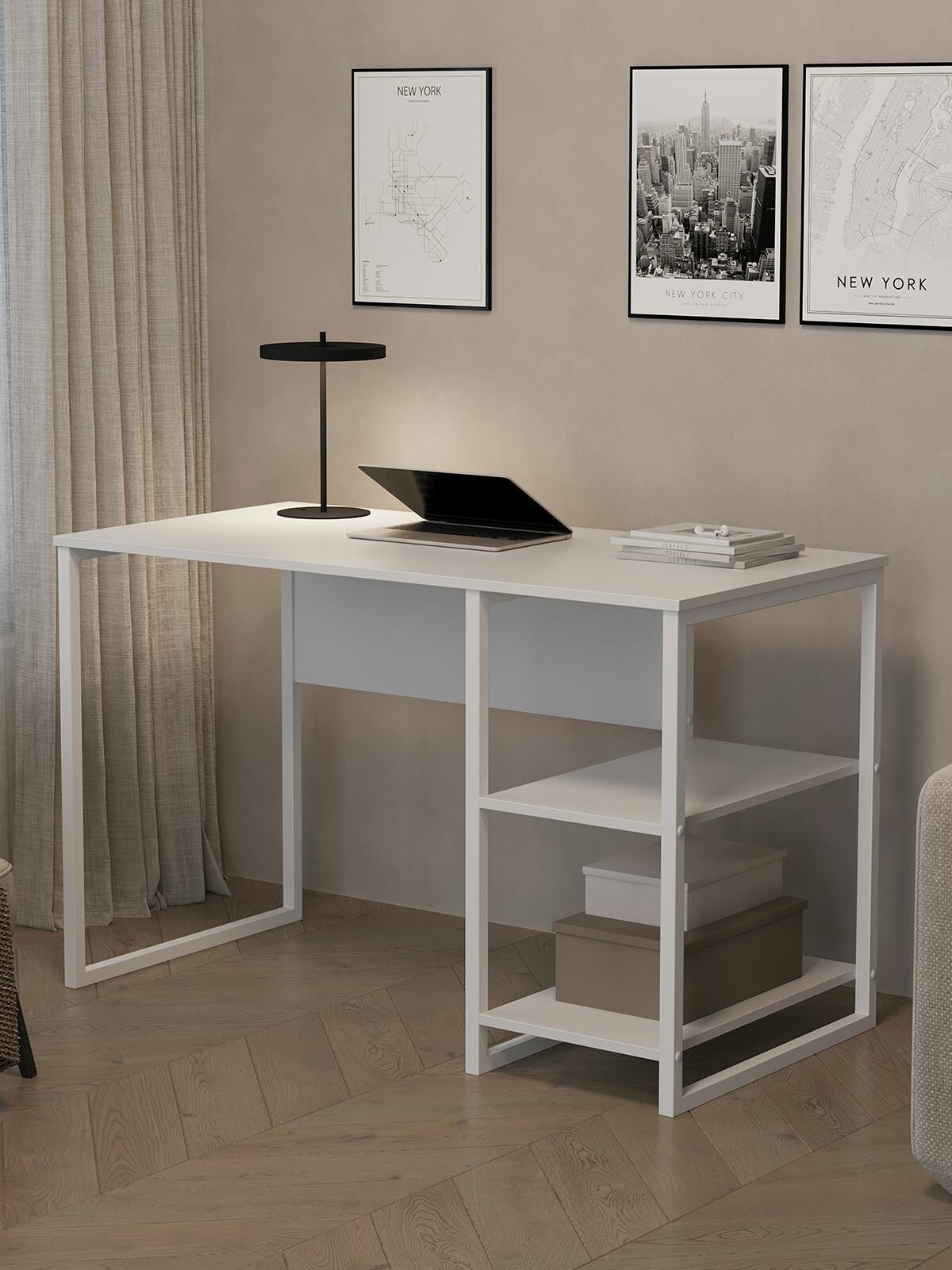 Стол письменный, компьютерный, игровой, лофт, 120х60х75 см (ШхГхВ)