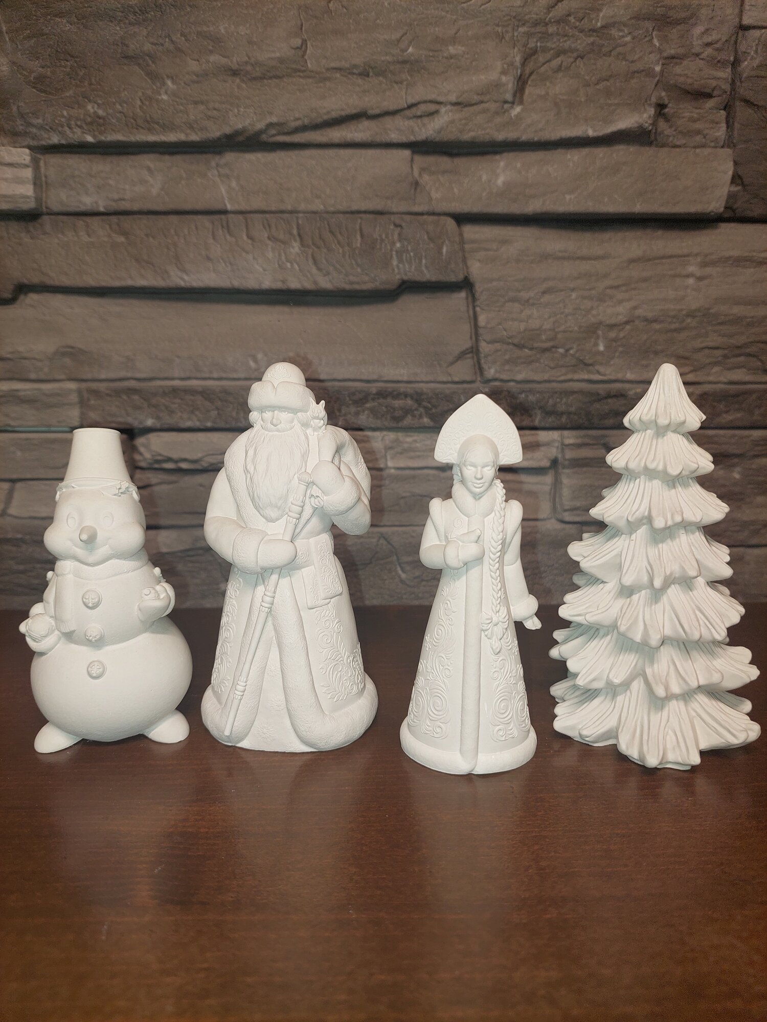 Набор фигурок из гипса для росписи "Новый год" от "Ателье декора"