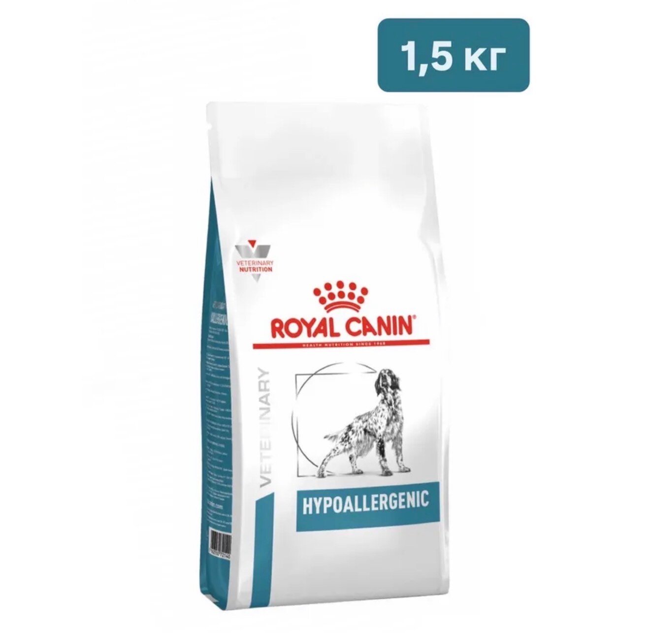 Royal Canin Hypoallergenic (Гипоаллердженик) Корм сухой диетический для взрослых собак при пищевой аллергии, 1.5кг