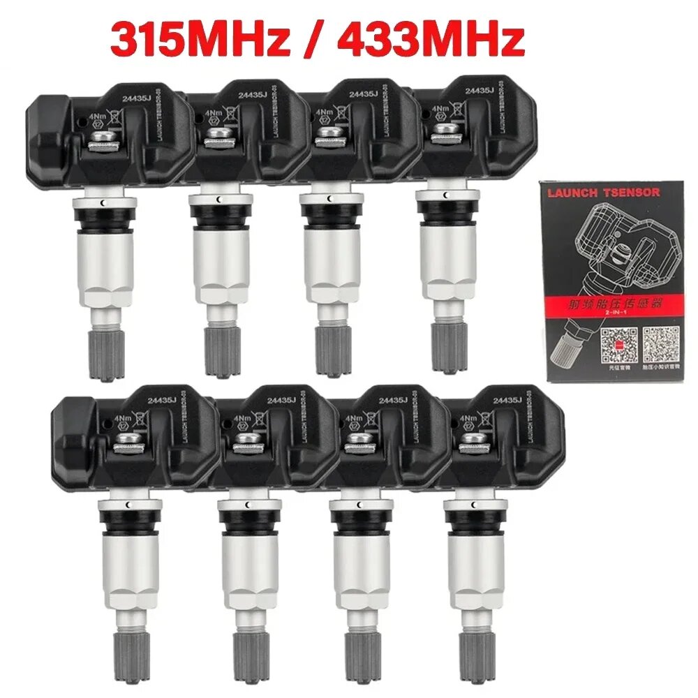Радиочастотный датчик LAUNCH LTR03, запуск 315 433 МГц, инструмент для ремонта шин, сканер, 8 Piece