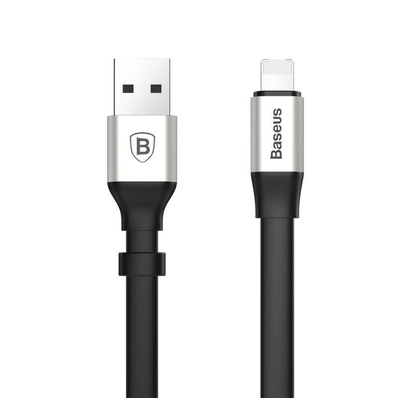 Кабель baseus andriond для iphone 2в1 usb для 8 dual micro pin синхронизация быстрая серебро