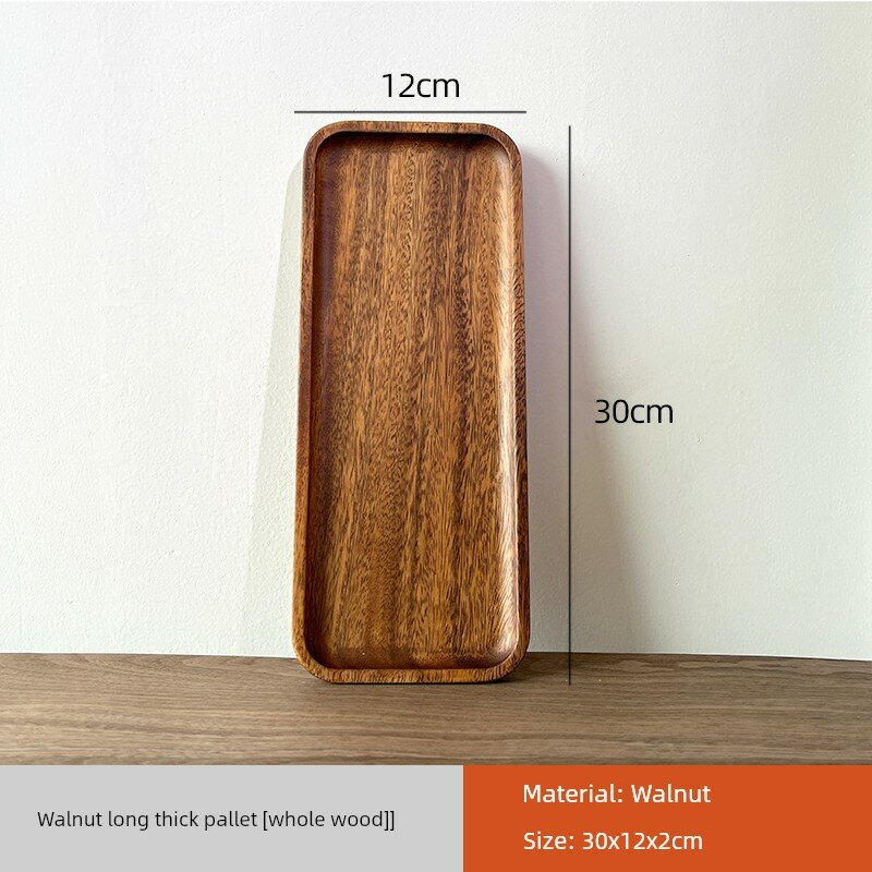 Поднос для чая с ореховым облаком, сухой чайный столик из цельного дерева, небольшой японский поднос для кофе, чайный