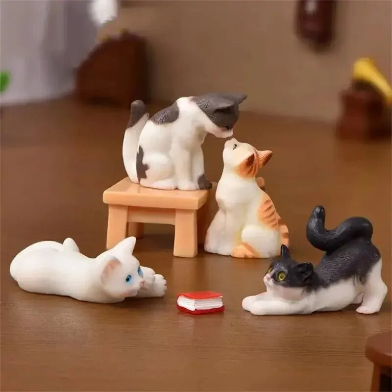 Миниатюрные фигурки котиков DAY DAY FUN, Миниатюрные фигурки котиков DAY DAY FUN