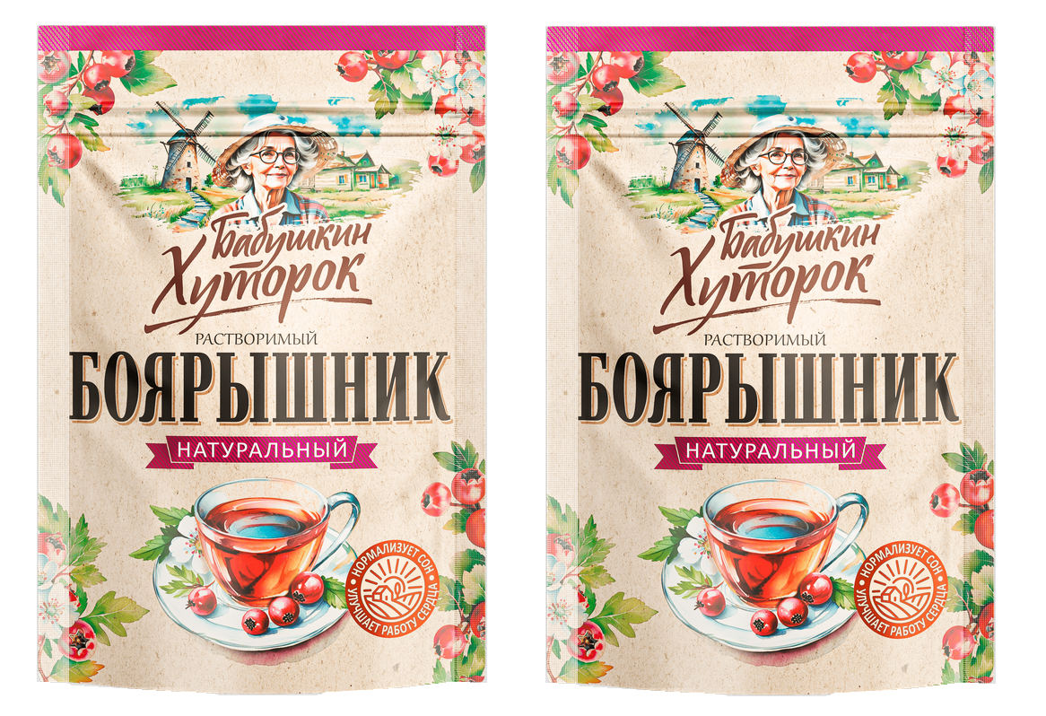 Боярышник Бабушкин хуторок натуральный, растворимый, порошкообразный, 75 гр, 2 шт