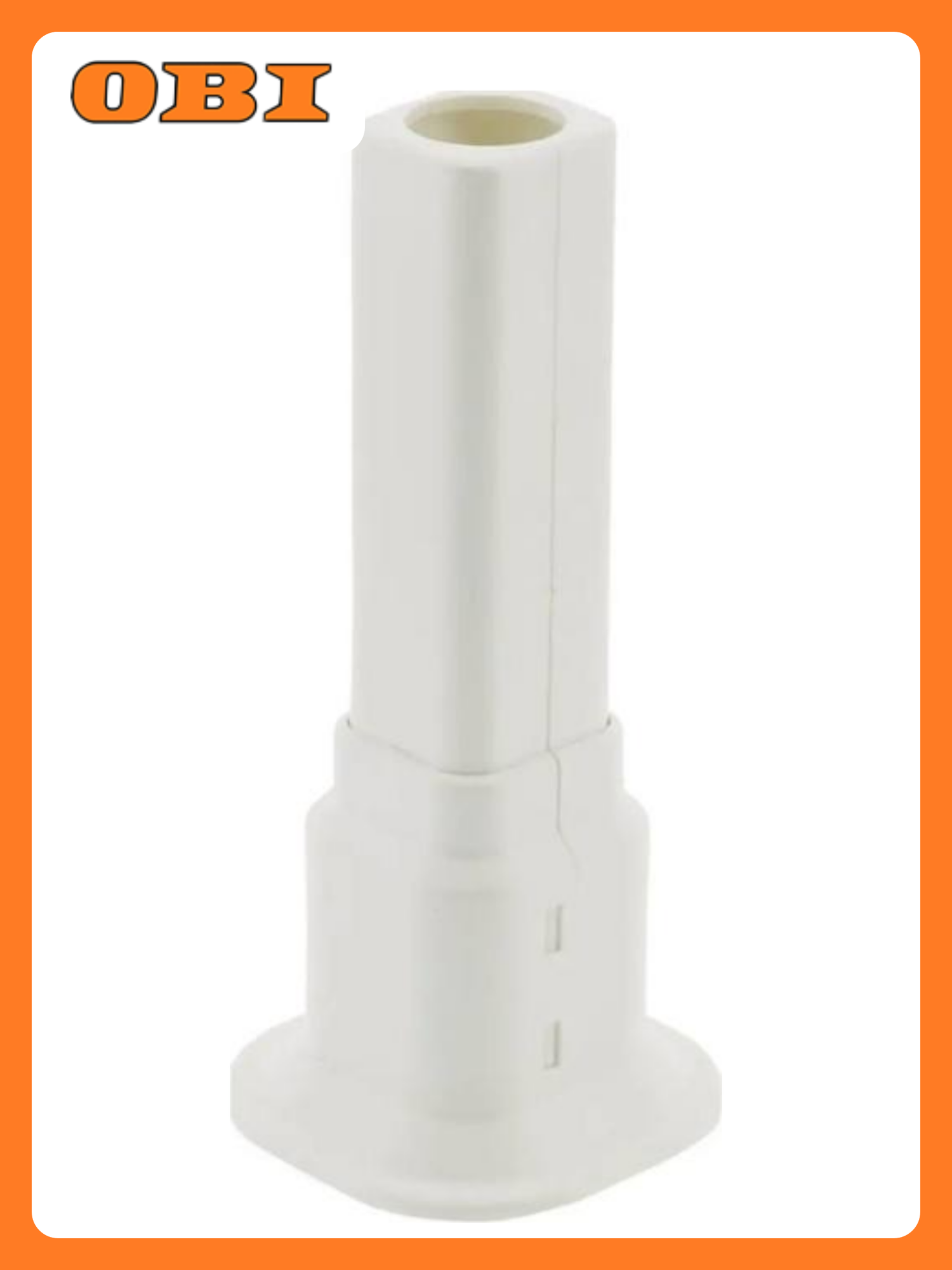 Декоративная накладка для труб отопления LEBENSART O1 латунь, пластик белая