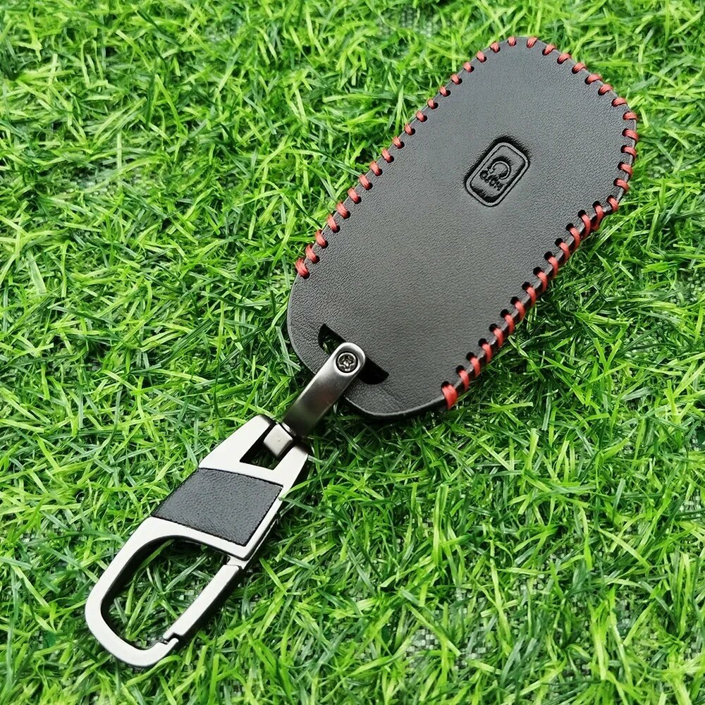 Новый кожаный чехол для автомобильных ключей премиум-класса для Kia Sportage Carnivl, новый K5 K3 KX3 KX7, 5-кнопочный защитный чехол для ключей, интерьер