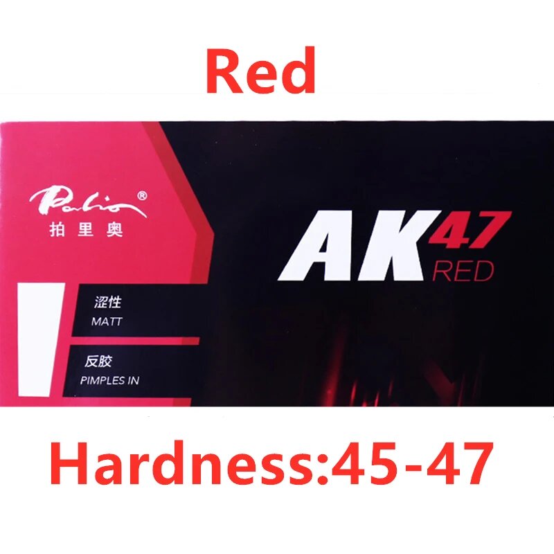 Palio AK47 Red, резина для настольного тенниса, Hardness: 45-47