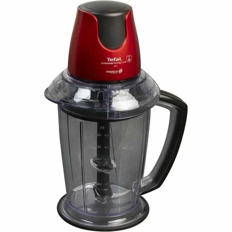 Tefal MasterChop Powelix Maxi 4 лезвия Red Rondo и измельчитель