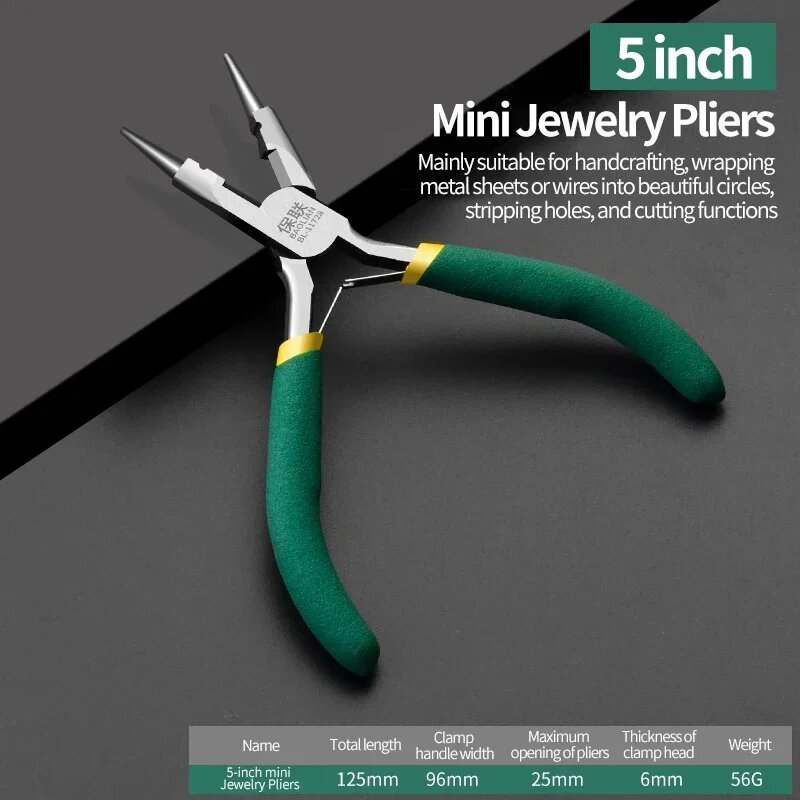 Мини-плоскогубцы Baolian 5 дюймов из углеродистой стали для плетения бисера Jewelry pliers