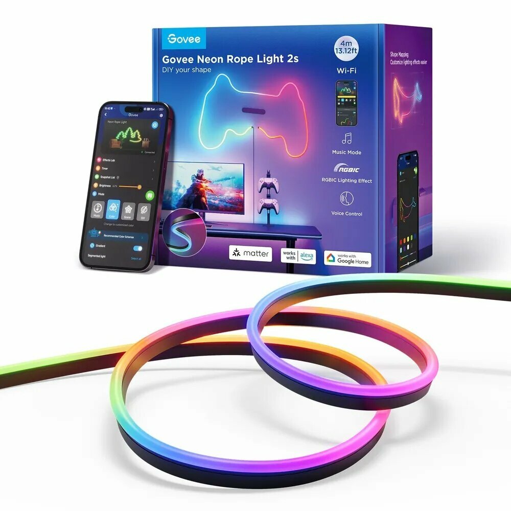 Govee Светодиодная лента 48 Вт, IP20, 1 шт