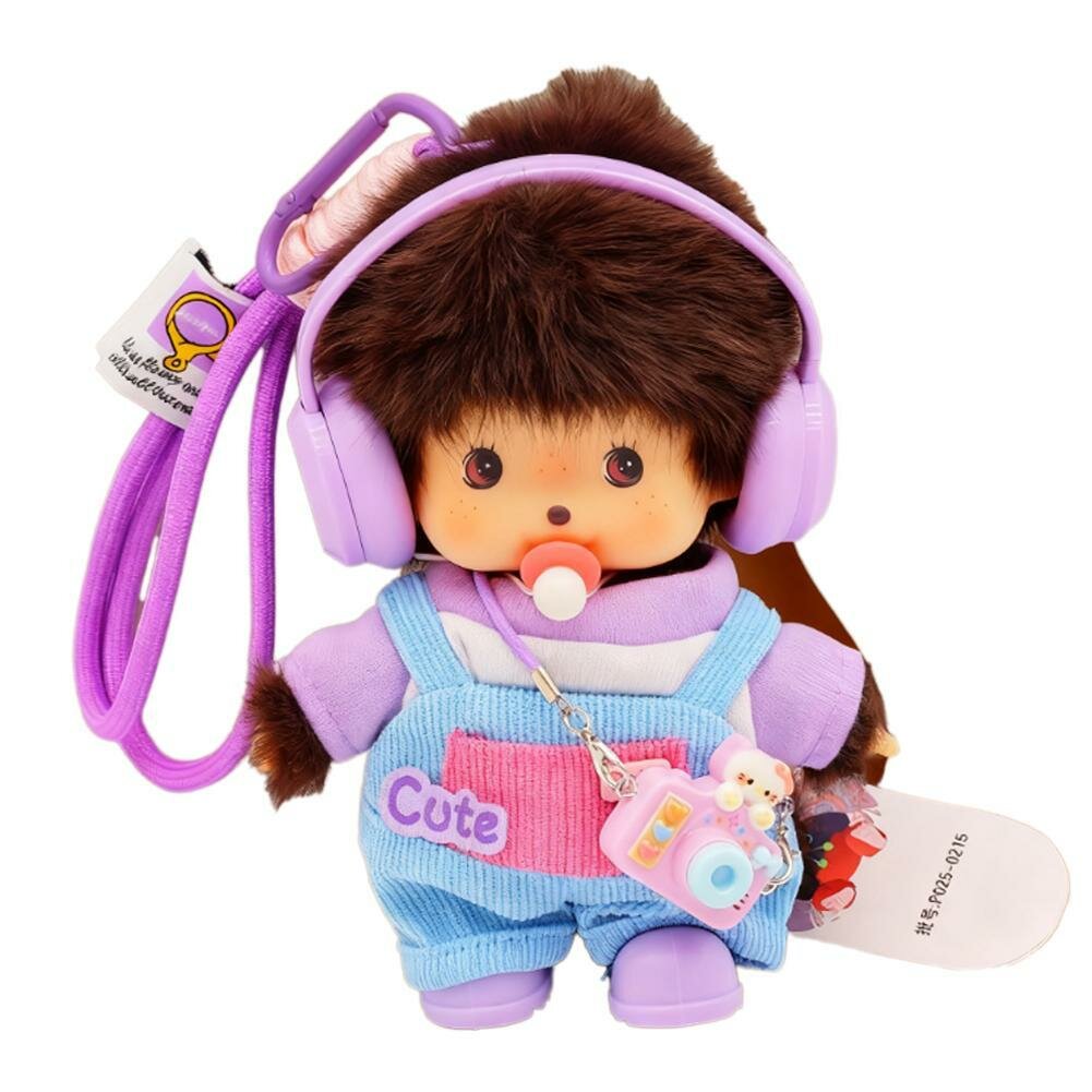 Мягкая кукла Монки со сменной одеждой, плюшевый брелок для авто и сумок