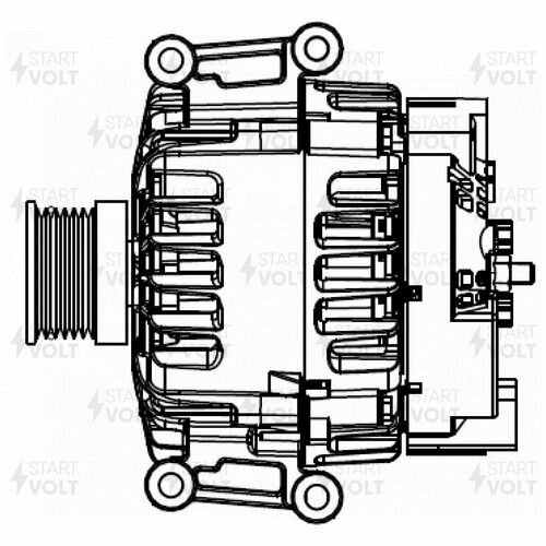 Генератор для а/м Mercedes-Benz Sprinter W909 (13-)/Viano W639 (03-) 2.1CDI 180A, STARTVOLT LG1503D