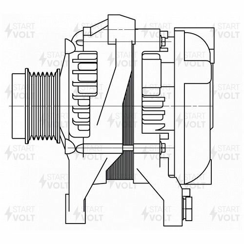 Генератор для а/м Toyota Camry V50 (11-)/RAV4 (15-) 2.5i 125A, STARTVOLT LG1947