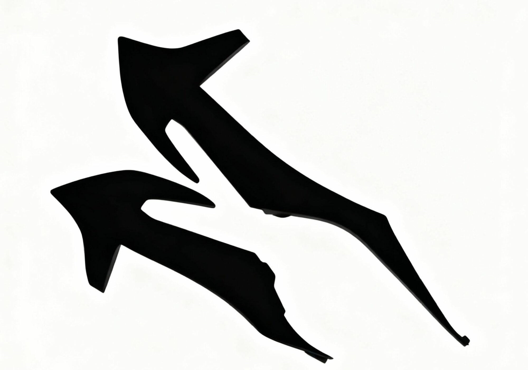 Пластик боковой передний (пара) KTM 2019-2023 (черный)