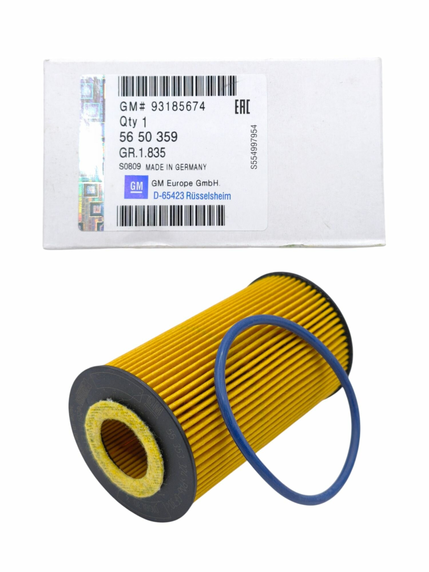 Фильтр масляный GM 93185674 для Opel Chevrolet / Опель Шевроле