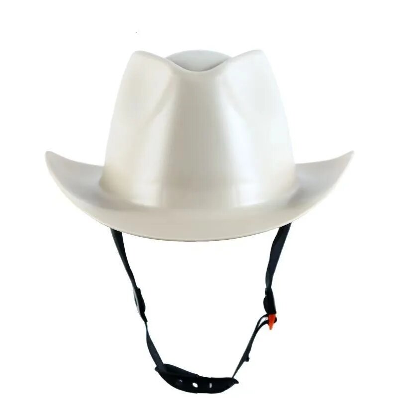 Защитный шлем ZANEFUNSAFETY ковбойский черный HDPE Белый, Бежевый
